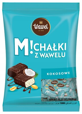 (10,99 EUR/kg) Michalki Kokosowe mit Kokosfüllung 1000g Wawel | eBay