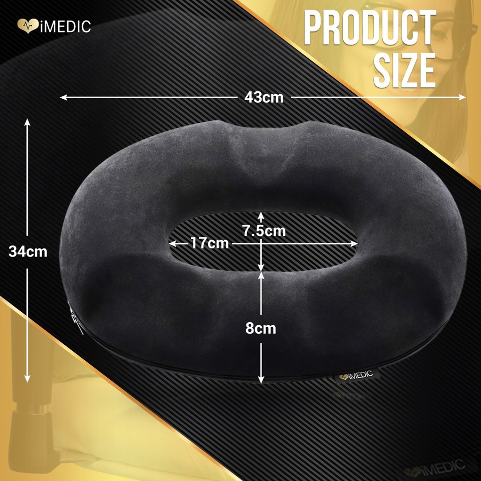 Donut Cushion Memory Foam Medical Ring Seat Pain Relief Orthopedic ...