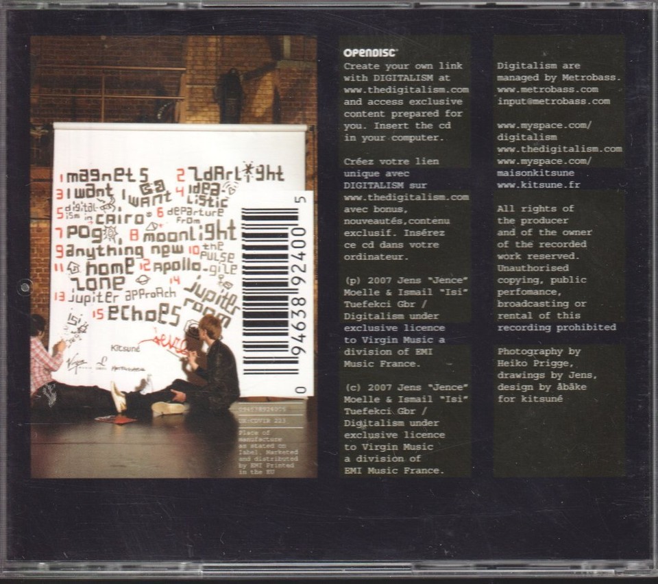 Digitalism Idealism CD Europe Virgin 2007 CDVIR223 | eBay