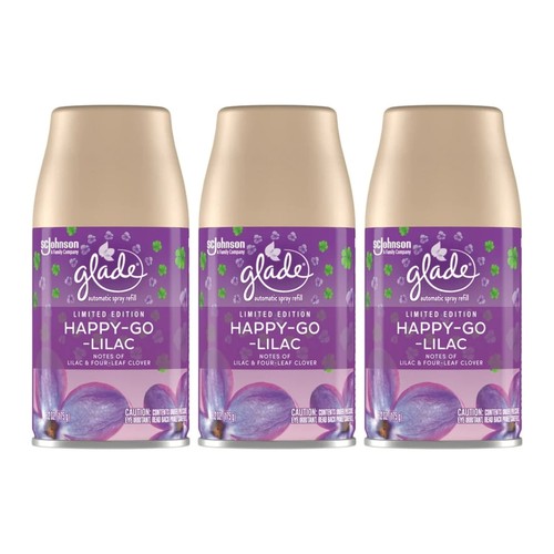 Glade Automatic Spray Refill - Happy-Go-Lilac Scent, 6.2oz (175g) (Pack ...