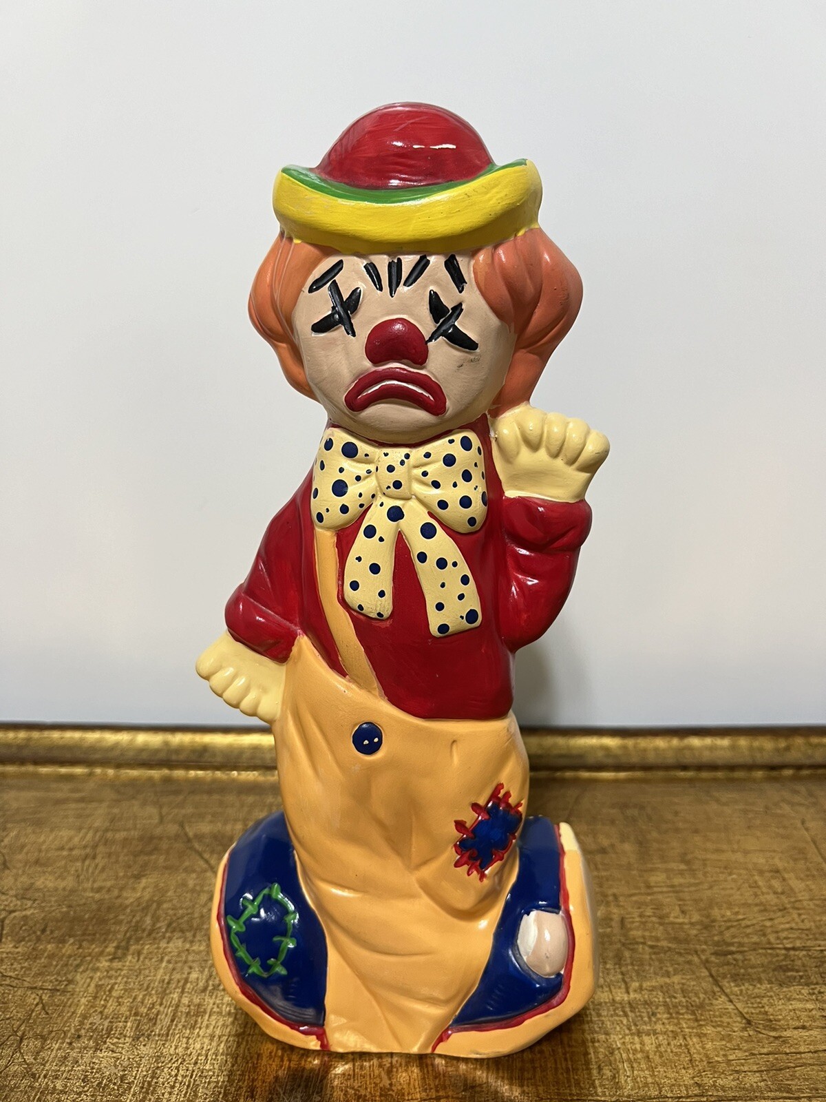 1970s Hand Painted Two Face Clown Figurine Happy Sad Face | eBay