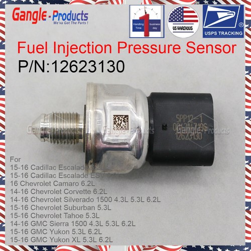 12623130 Fuel Rail Pressure Sensor For Cadillac Chevy GMC 4.3L 5.3L 6 ...