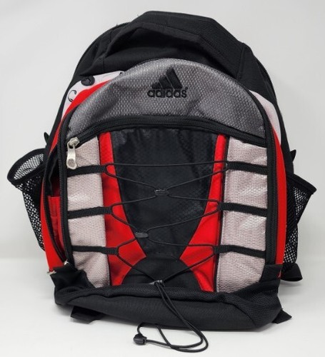 Adidas Load Spring Black Red Backpack Bookbag Sports Bag 17" Laptop ...