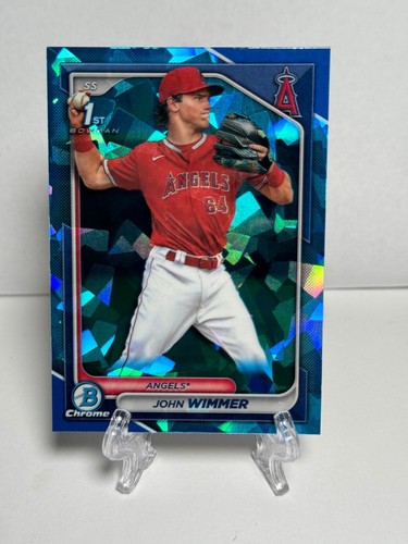 2024 Bowman Sapphire John Wimmer 1st Bowman Los Angeles Angels #BCP-78 ...