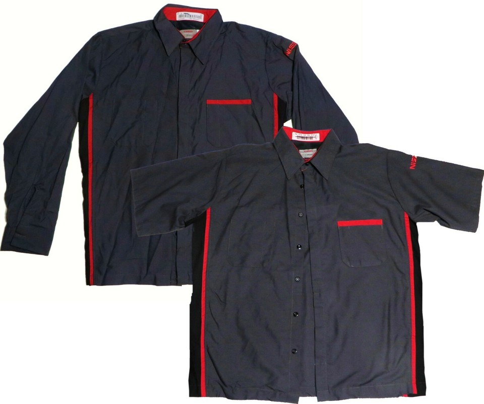 Red Kap Mechanic Technician Uniform Mens Work Shirts Automotive ...