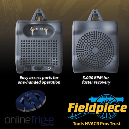Fieldpiece Refrigerant Recovery Reclaim Unit MR45INT Variable Speed 1hp ...