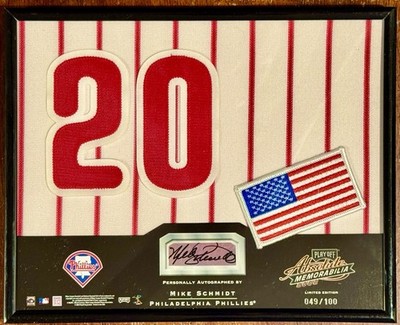 Mike Schmidt Auto Jersey /100 2002 Absolute Signing Bonus Number Framed ...