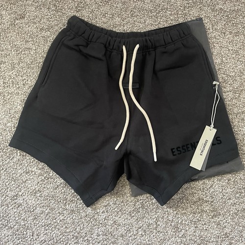 Fear of God Essentials Men’s Size Large Cream Drawstring Sweatshort Jet ...