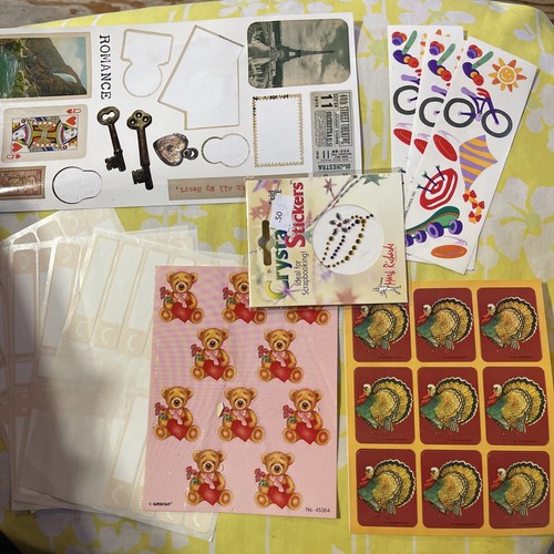 Large Lot Sheets Of Misc Stickers Many are Partial vintage non-profit mailings | eBay