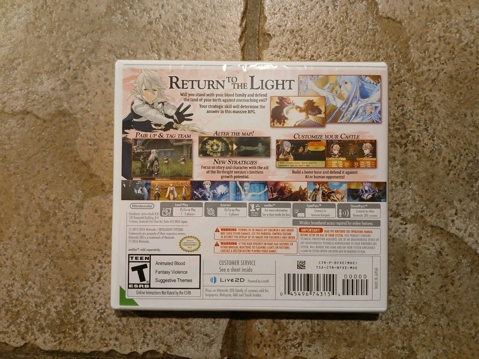 Fire Emblem Fates Birthright Nintendo 3DS Brand New & Sealed (Minor ...