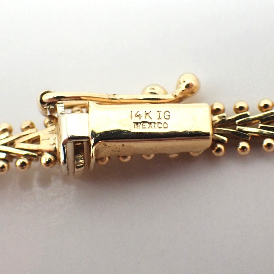 Snake Design Chain Necklace 14K Gold Mexico | eBay