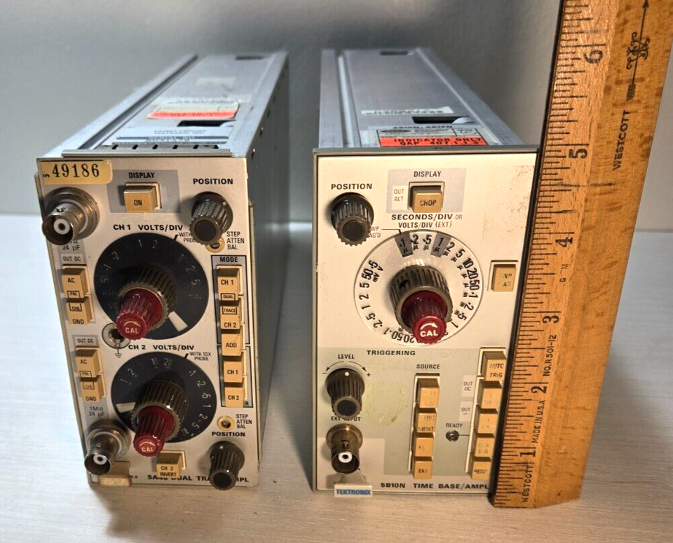 Tektronix 5A48 Dual Trace +5B10N Time Base Amplifiers for Oscilloscopes ...