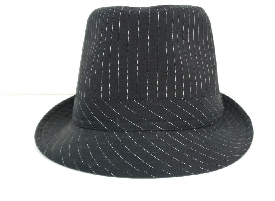 Striped Fedora White Black Gatsby Gangsta Cool Hip Steampunk Prom Dress ...