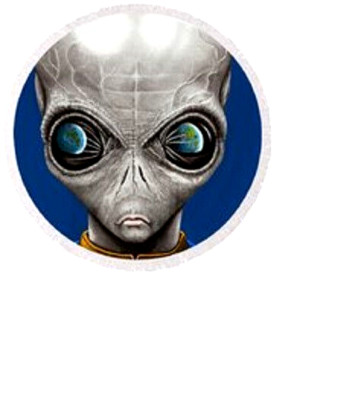 SPACE ALIEN UFO FACE HEAD Pendant 925 Sterling Silver 20" Necklace Men ...