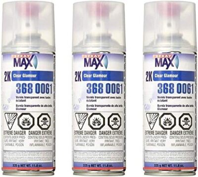 Spraymax 2K Clear Coat Aerosol Spray Cans - 3 Pack - High Gloss ...