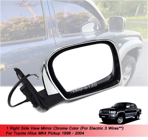 RH Electric Side View Mirror Chrome For Toyota Hilux MK4 MK5 1998 ...
