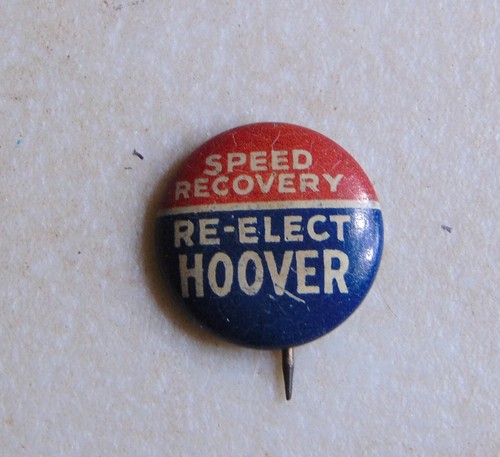 Herbert Hoover 1932 campaign pin button political | eBay