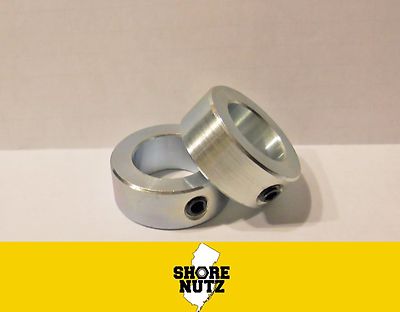 (2) 3" SHAFT SOLID STEEL ZINC PLATED SET SCREW COLLAR STOP SC300 | eBay