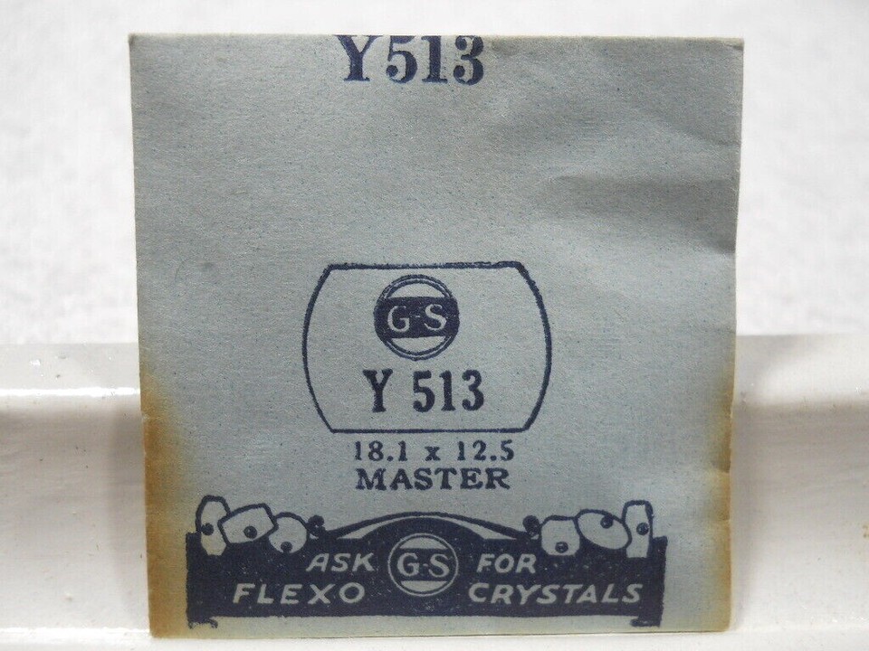 GS Y513 PY513 Watch Crystal Fit Master - 18.1 x 12.5 mm Replacement ...