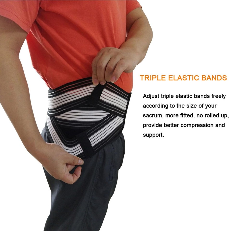 Paskyee Sciatica & Lower Back Pain Relief Belt - SI Joint Hip Band for ...