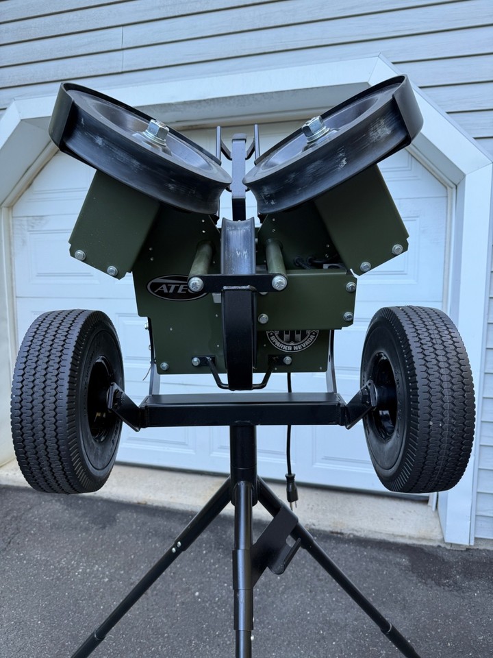 Lightly used ATEC M3X Pro pitching machine + ATEC bucket feeder | eBay