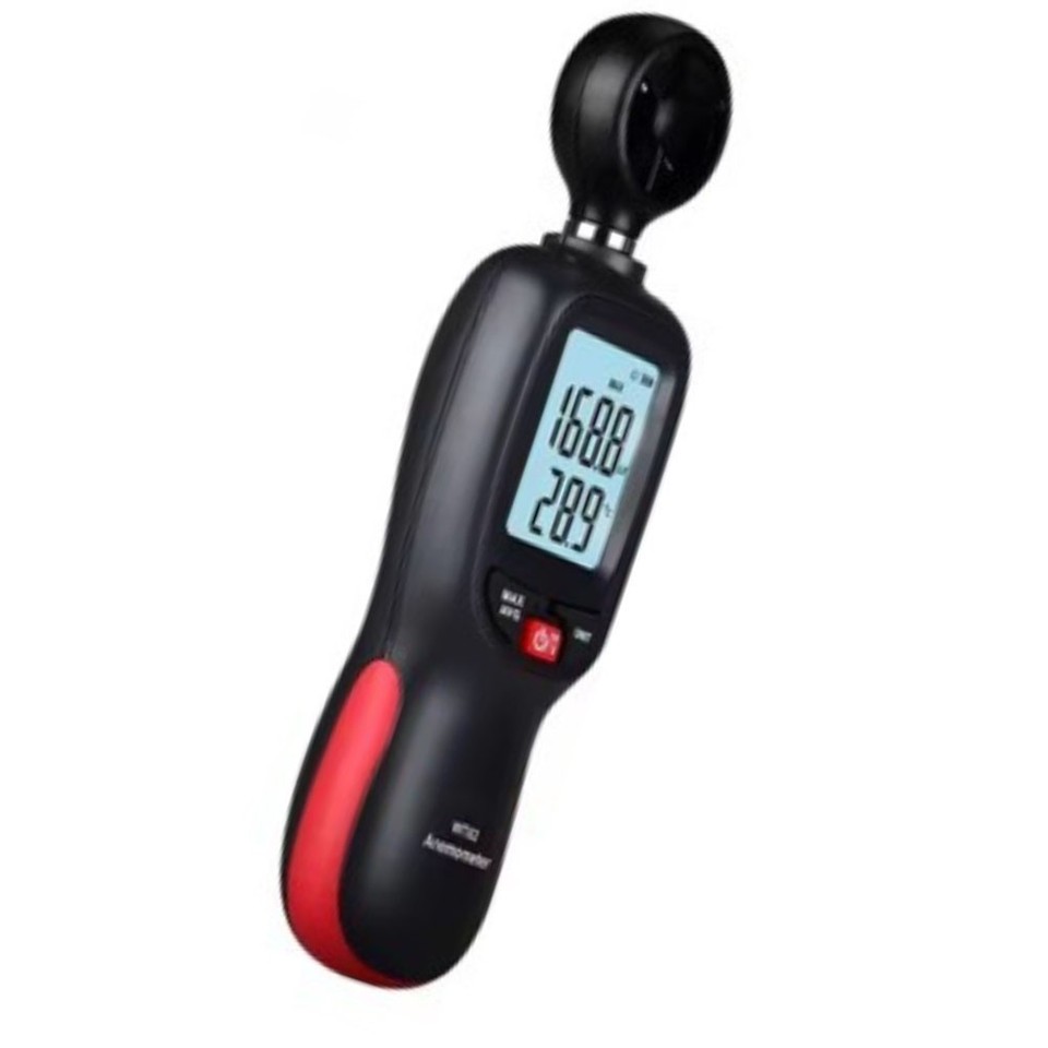WT82 Digital Anemometer Portable Wind and Temperature Meter with Clear ...