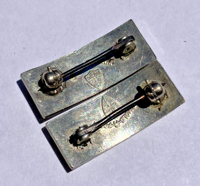 WW2 US Army 1st Lt. Lieutenant Bars Rank Insignia Set Full Size | eBay