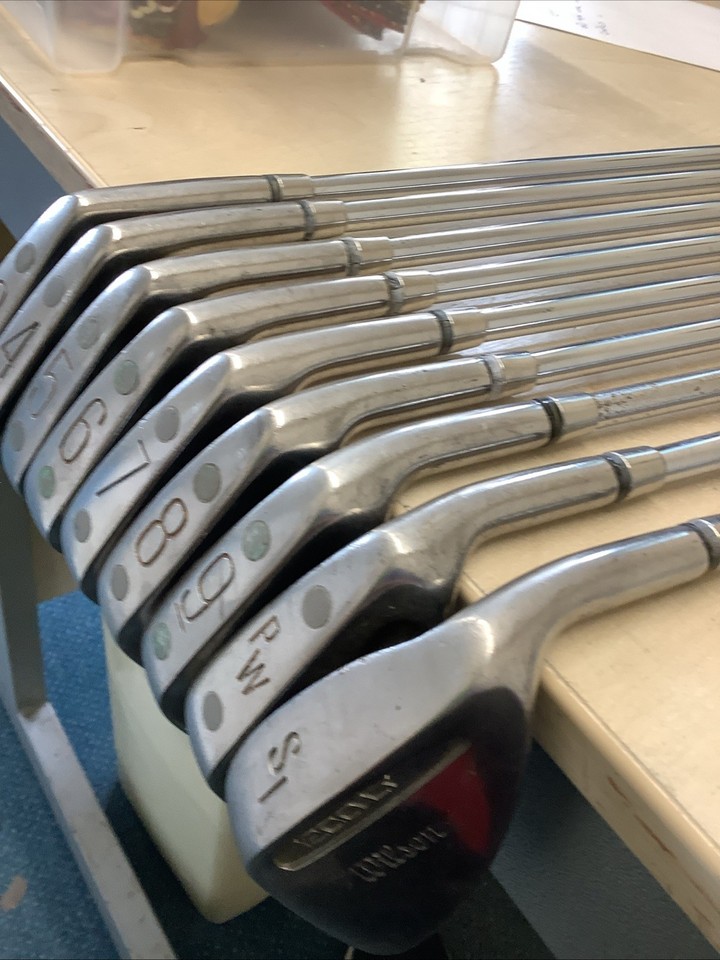 9x Wilson 1200 LT Golf Club Iron Set 3,4,5,6,7,8,9 S and P | eBay UK