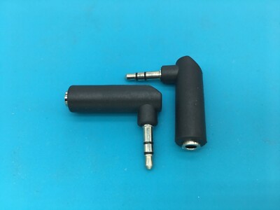 5x Right Angled Stereo 3.5mm Jack Headphone Adaptor Socket to Plug ...