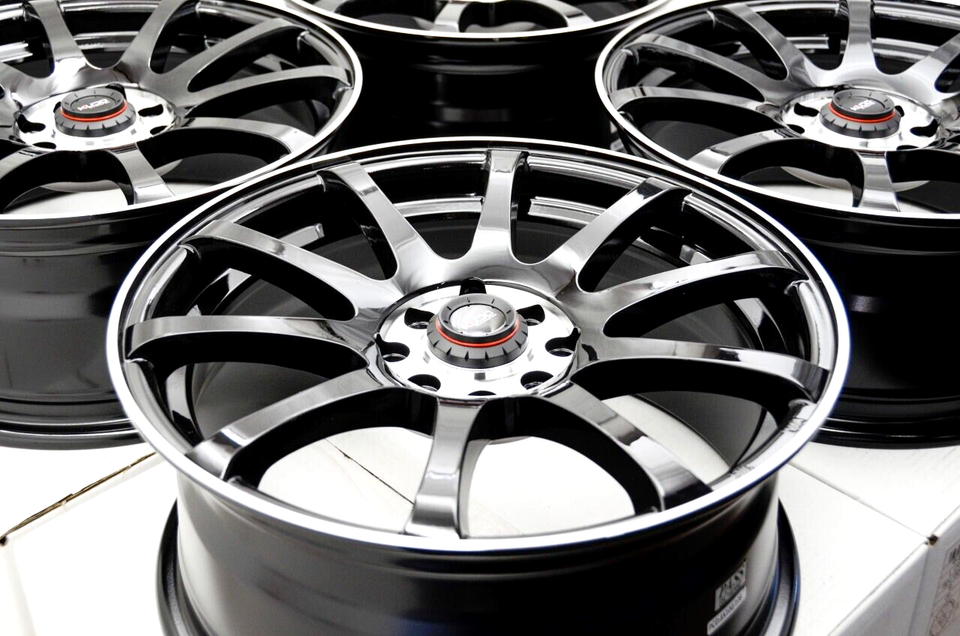 16" Wheels Rims Black 4x100 4x108 Honda Civic Accord Mini Cooper Mazda ...