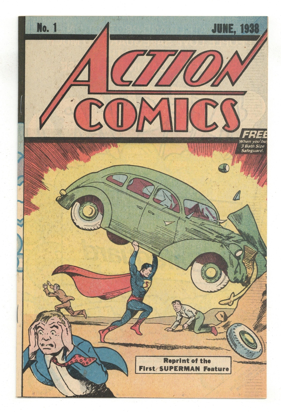 Action Comics #1 Reprints #1 Safeguard Ad Variant NM- 9.2 1976 | eBay