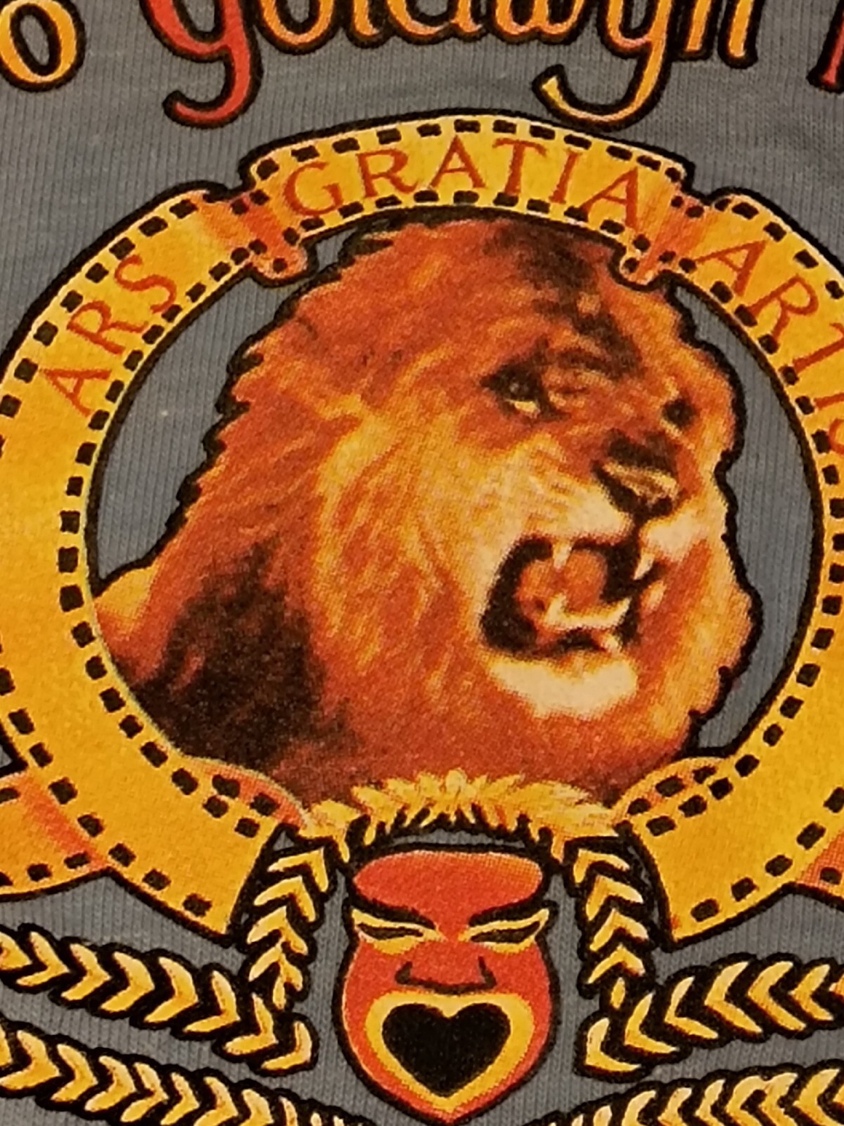 Vintage 80s MGM Studios t shirt S single stitch movie blue Metro ...