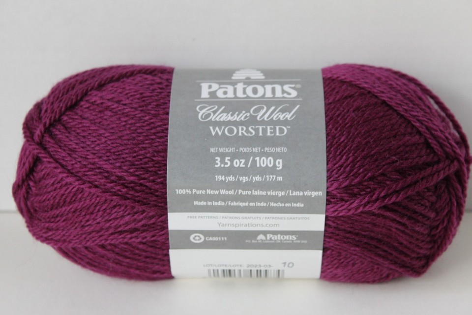 Patons Classic Wool worsted yarn-sold per skein-13 colors to choose | eBay