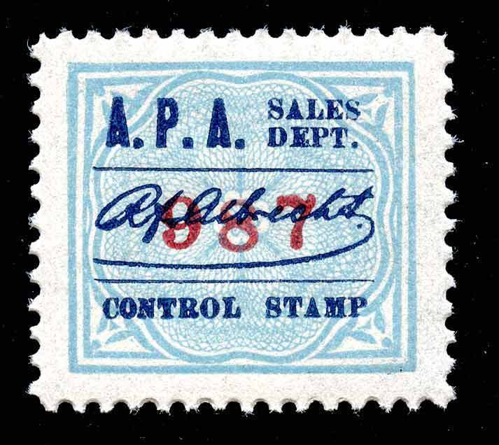USA Cinderella - APA (American Philatelic Ass'n) Sales Department ...