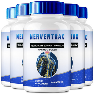 (5 Pack) Nerventrax Neuropathy Support Formula for Nerve Health ...