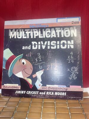 Disney's Record Album Multiplication and Division w/ Jiminy Cricket ...