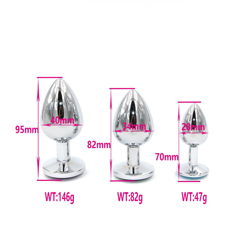 Stainless Steel Jewel Butt/Anal Plug Size Small or Medium | eBay UK