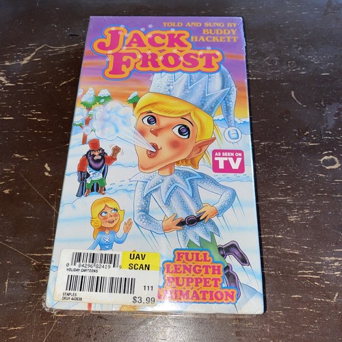 Jack Frost Vhs 1993 Buddy Hackett Puppet Animation Brand New Sealed ...