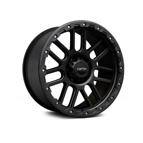 Vision Wheel 111-7973MB-12 Single 17X9" Matte Black -12mm offset 5x127 ...