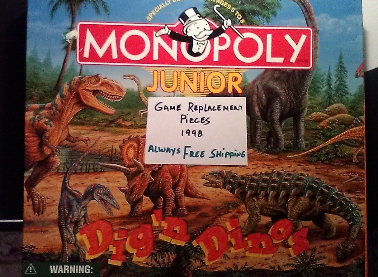Dig N Dinos Monopoly Jr Game Replacement Pieces / lots Free Shipping | eBay