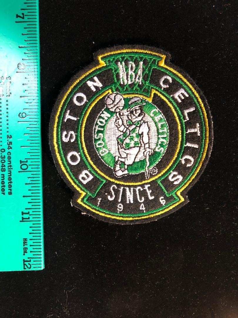 Boston Celtics Patch Vintage 4.5 x 4 inch Oval NBA * Extra patches ship ...