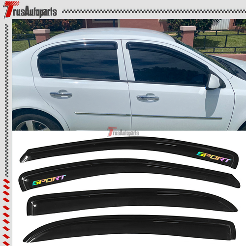 Fits 05-10 Chevy Cobalt Sedan Window Visors Rain Shade Guard w/ Laser ...