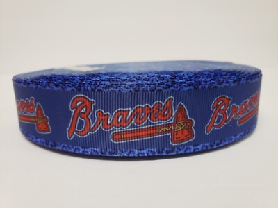 Atlanta Braves Logo, Blue Grosgrain Ribbon 1" By the yard NEW | eBay