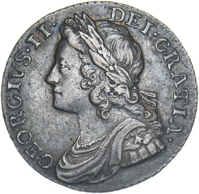1737 Shilling - George II British Silver Coin - Very Nice | eBay