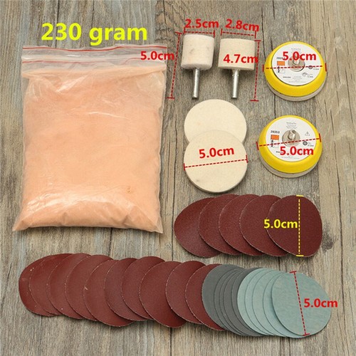 34Pcs Deep Scratch Remover Glass Polishing Kit Car Windscreen Scratch ...