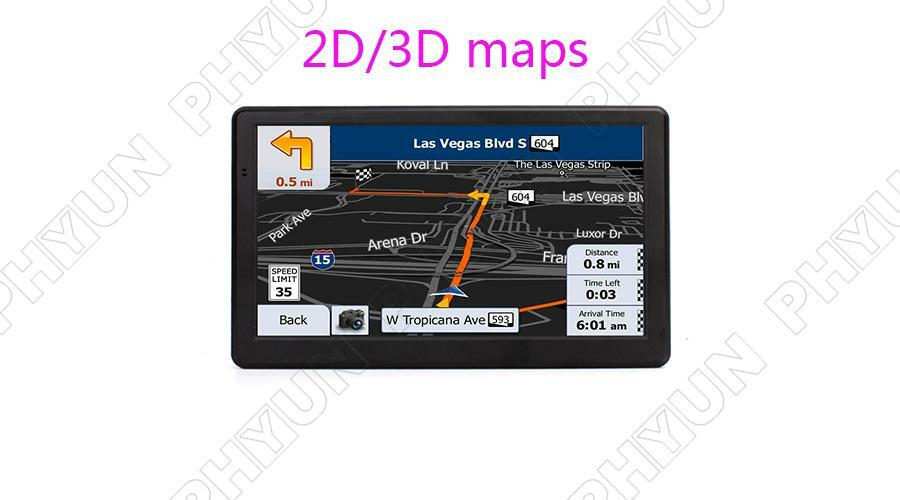 7Inch Touch Screen Car Truck GPS Navigation 8GB 128MB with Canada ...