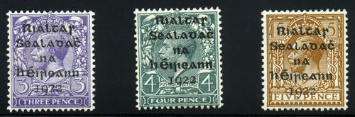 Ireland 1922 First Stamp Set 1/2p~5p SC# 1, 2, 3, 4, 5, 6 Mint OG Hinge ...