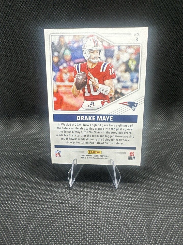 2025 Score - Throwbacks Drake Maye #3 Pink | eBay