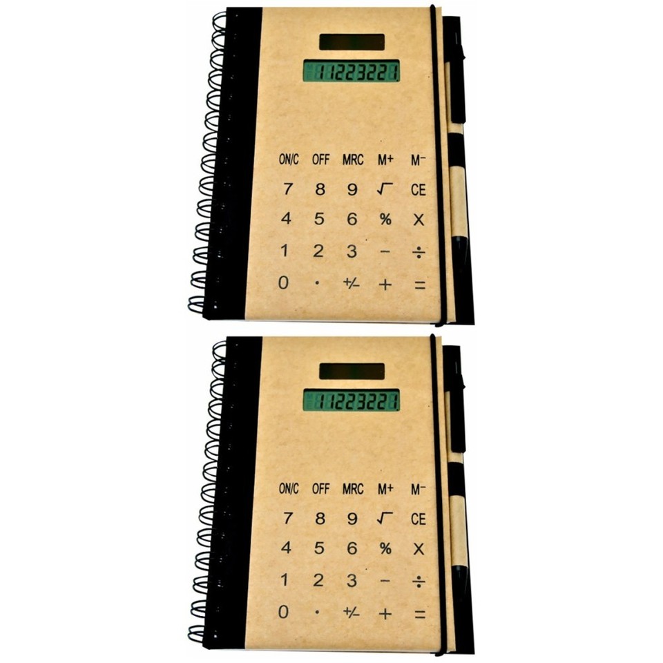 2 Count Meeting Notebook School Supplies Handwriting Tablet Calculator ...