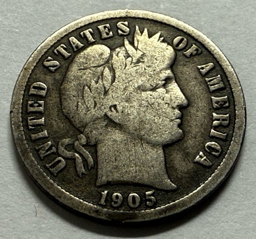 1905 O MICRO O BARBER DIME SILVER U.S. COIN * GET WHAT U C * SHIPS FREE ...